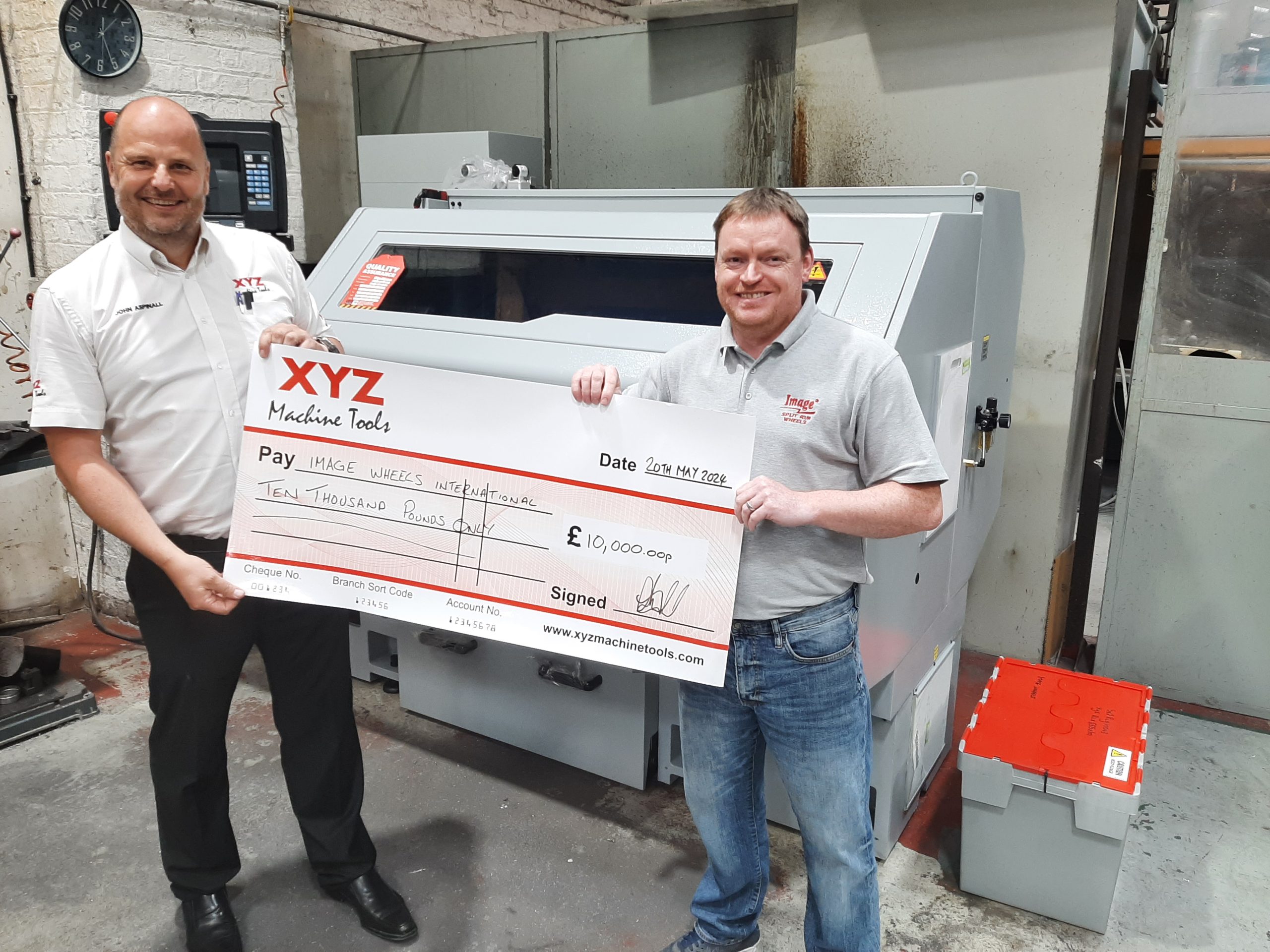 Image Wheels wins £10,000 off any XYZ machine - XYZ Machine Tools